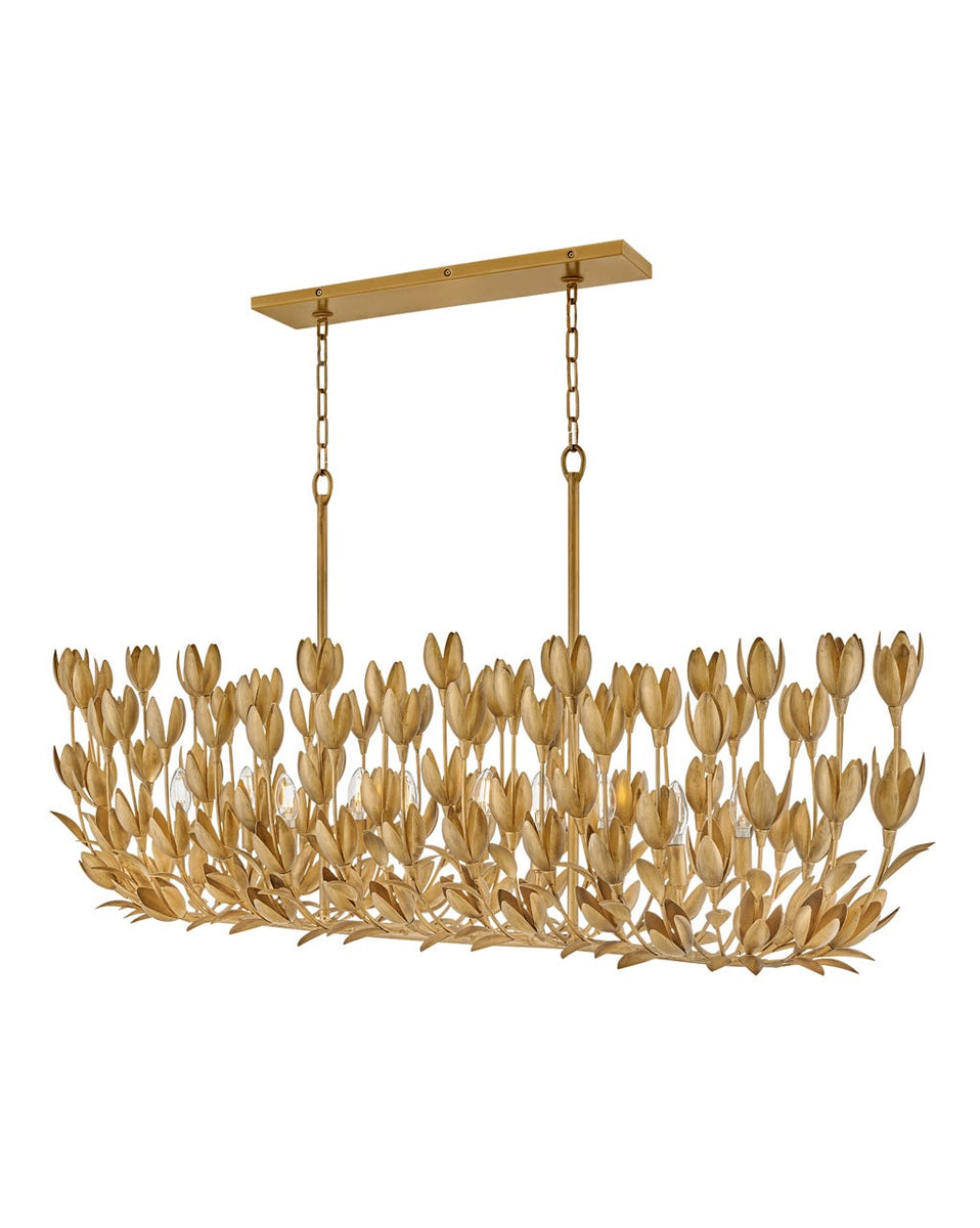 Flora 10 Light Linear Chandelier – Lando Lighting